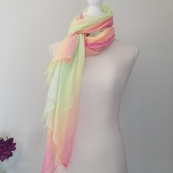 Accessories | 215 Vibrant Neon Colored Scarfwrap | Poshmark